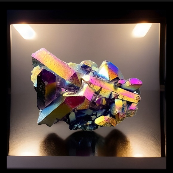 Accents | New Rainbow Titanium Quartz Cluster 33 Grams Increase ...